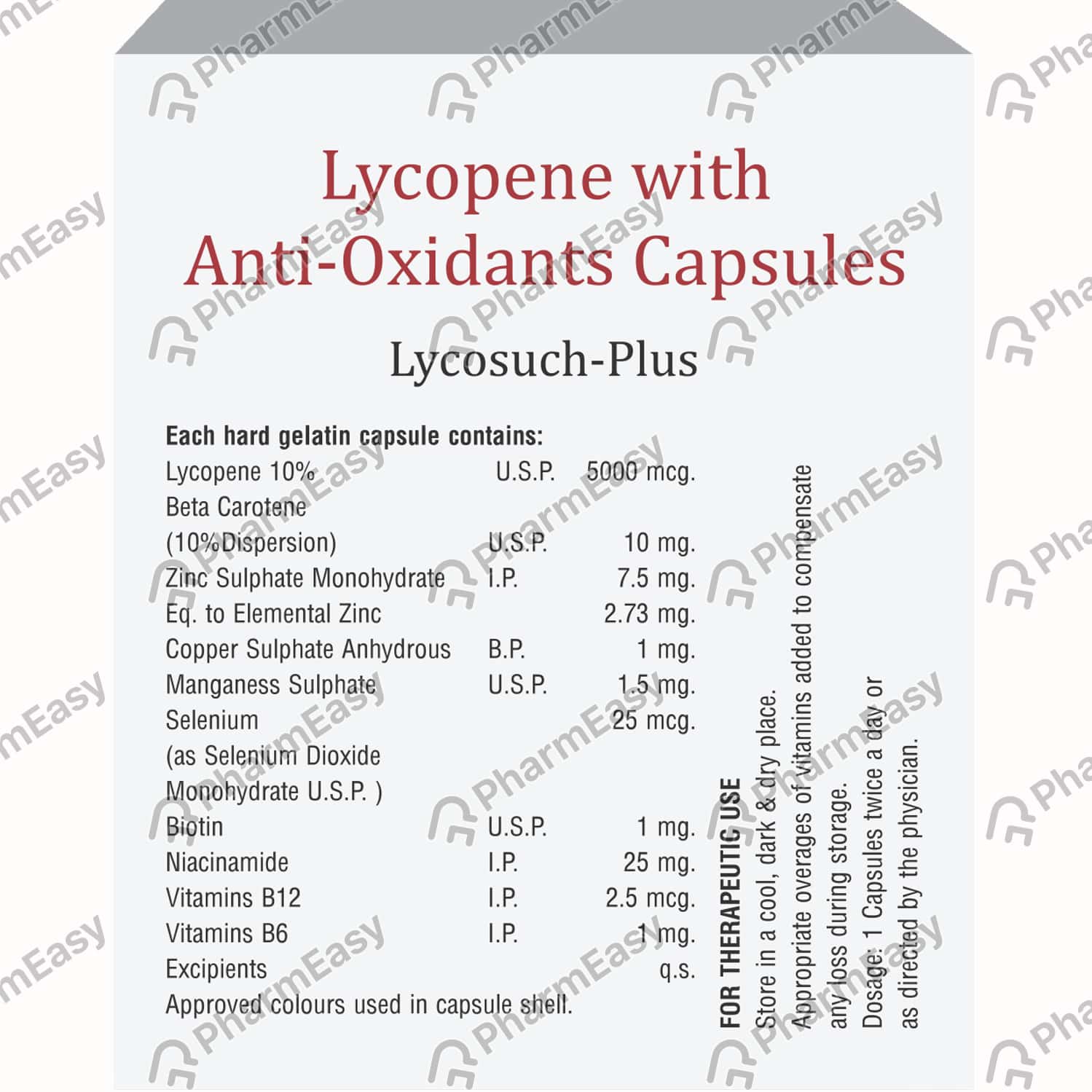 Buy Lycosuch Plus Strip Of 10 Capsules Online at Flat 15% OFF | PharmEasy
