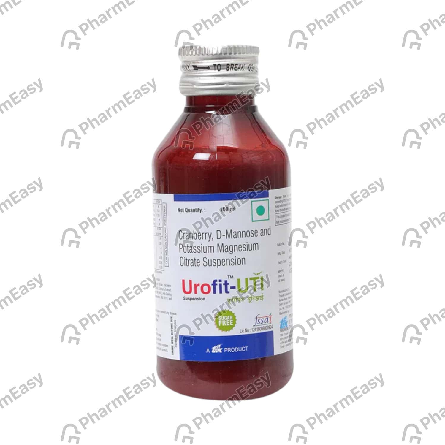 Urofit Uti Sugar Free Bottle Of 100ml Suspension: Uses, Side Effects ...