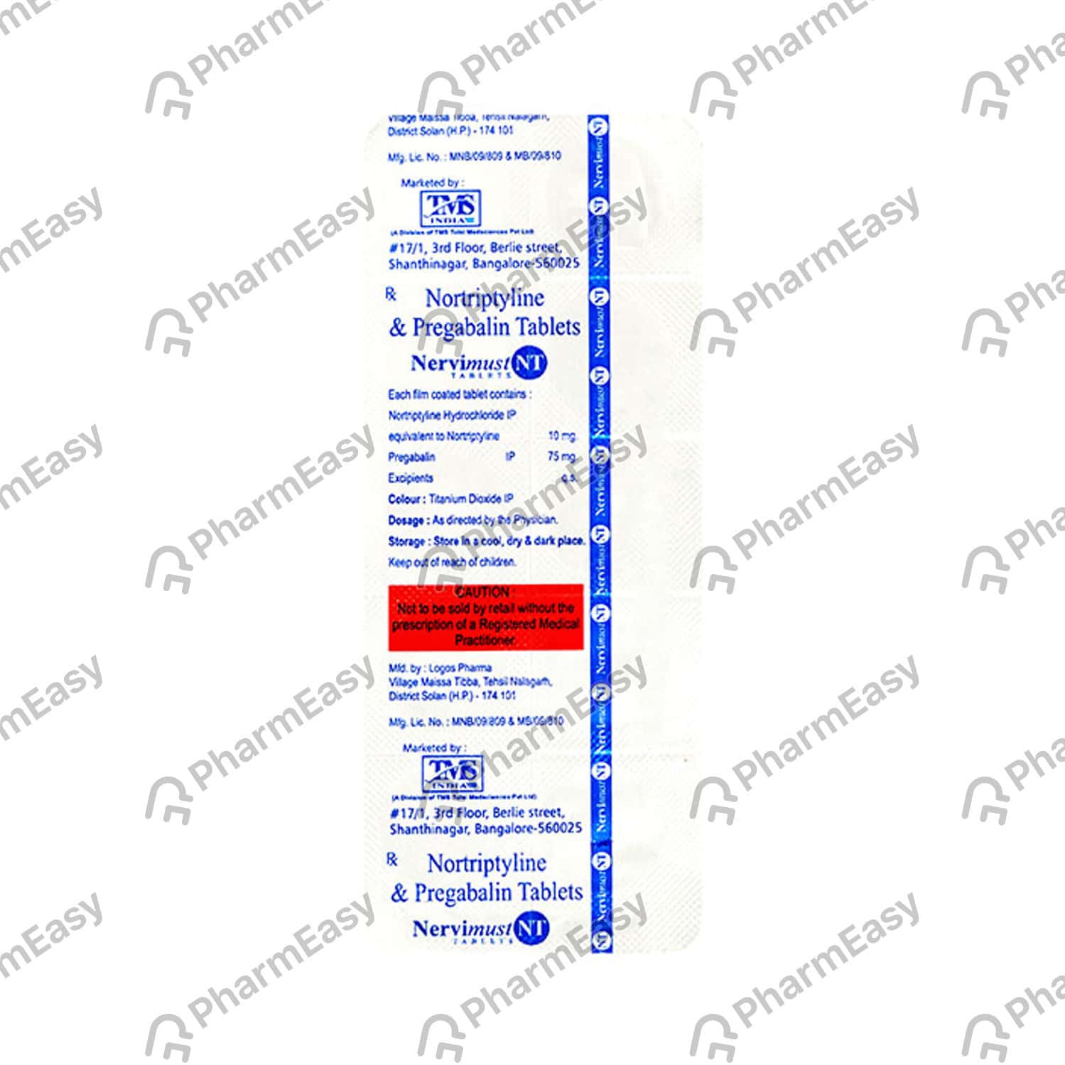 Nervimust Nt Strip Of 10 Tablets: Uses, Side Effects, Price & Dosage ...