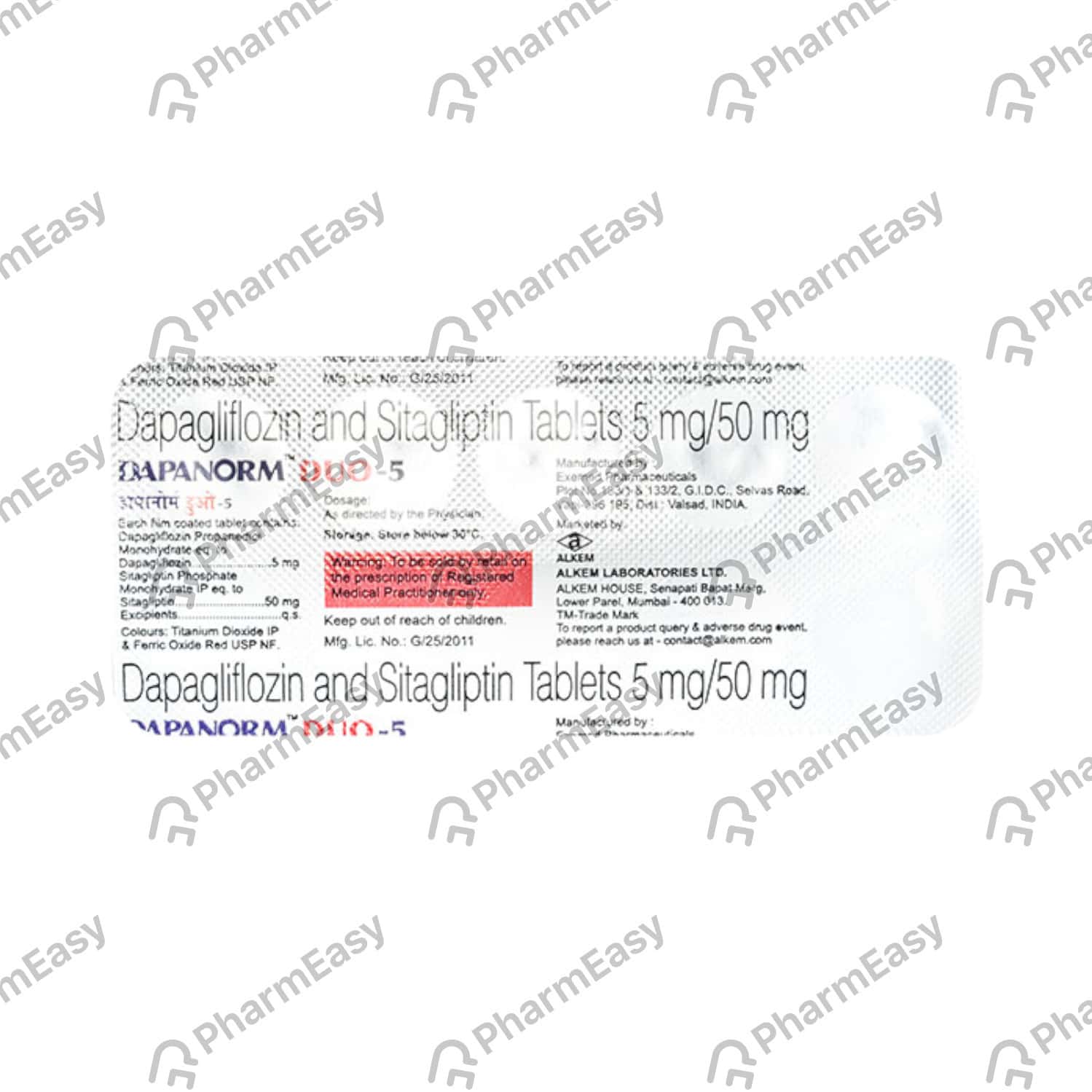 Dapanorm Duo 5mg Strip Of 10 Tablets: Uses, Side Effects, Price ...