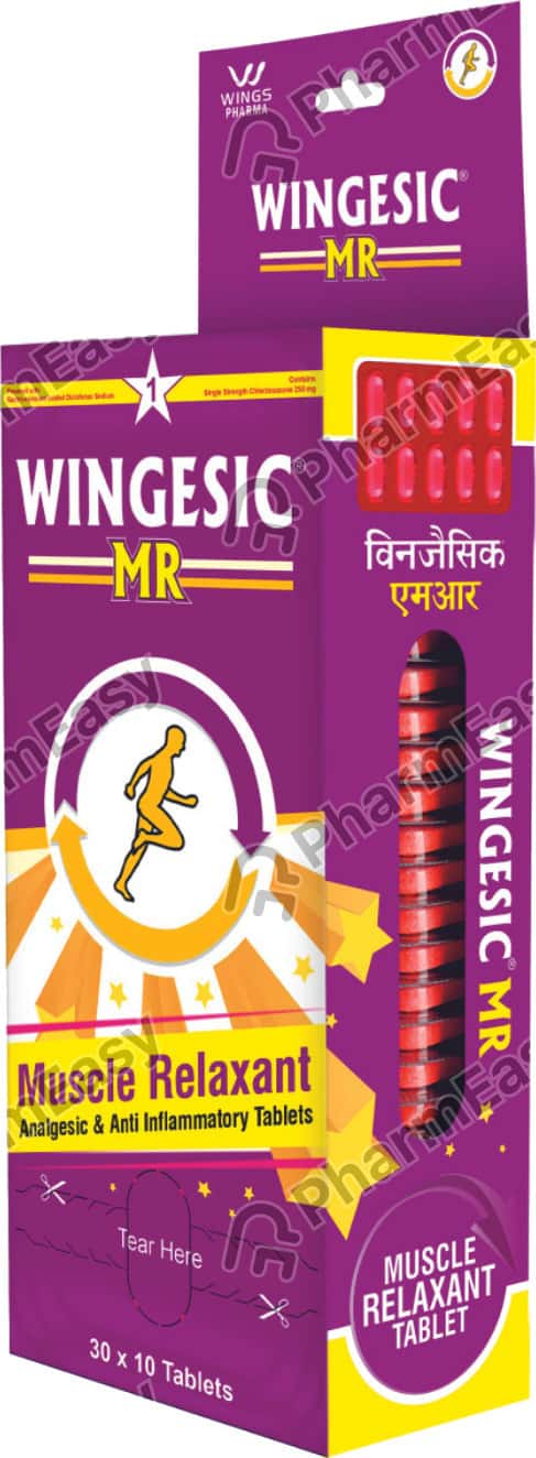 Wingesic Mr Strip Of 10 Tablets: Uses, Side Effects, Price & Dosage | PharmEasy