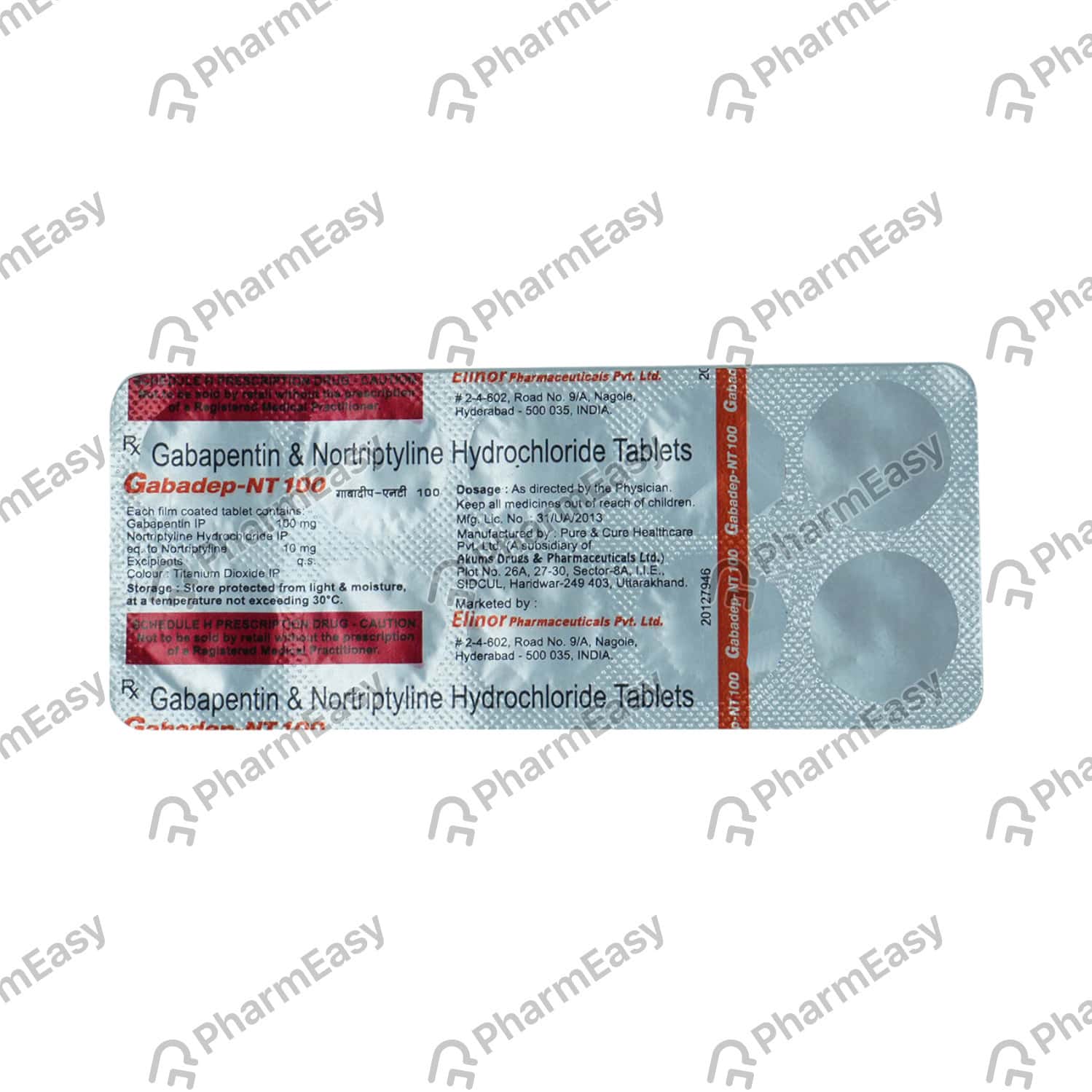 Gabadep Nt 100/10mg Strip Of 10 Tablets: Uses, Side Effects, Price ...