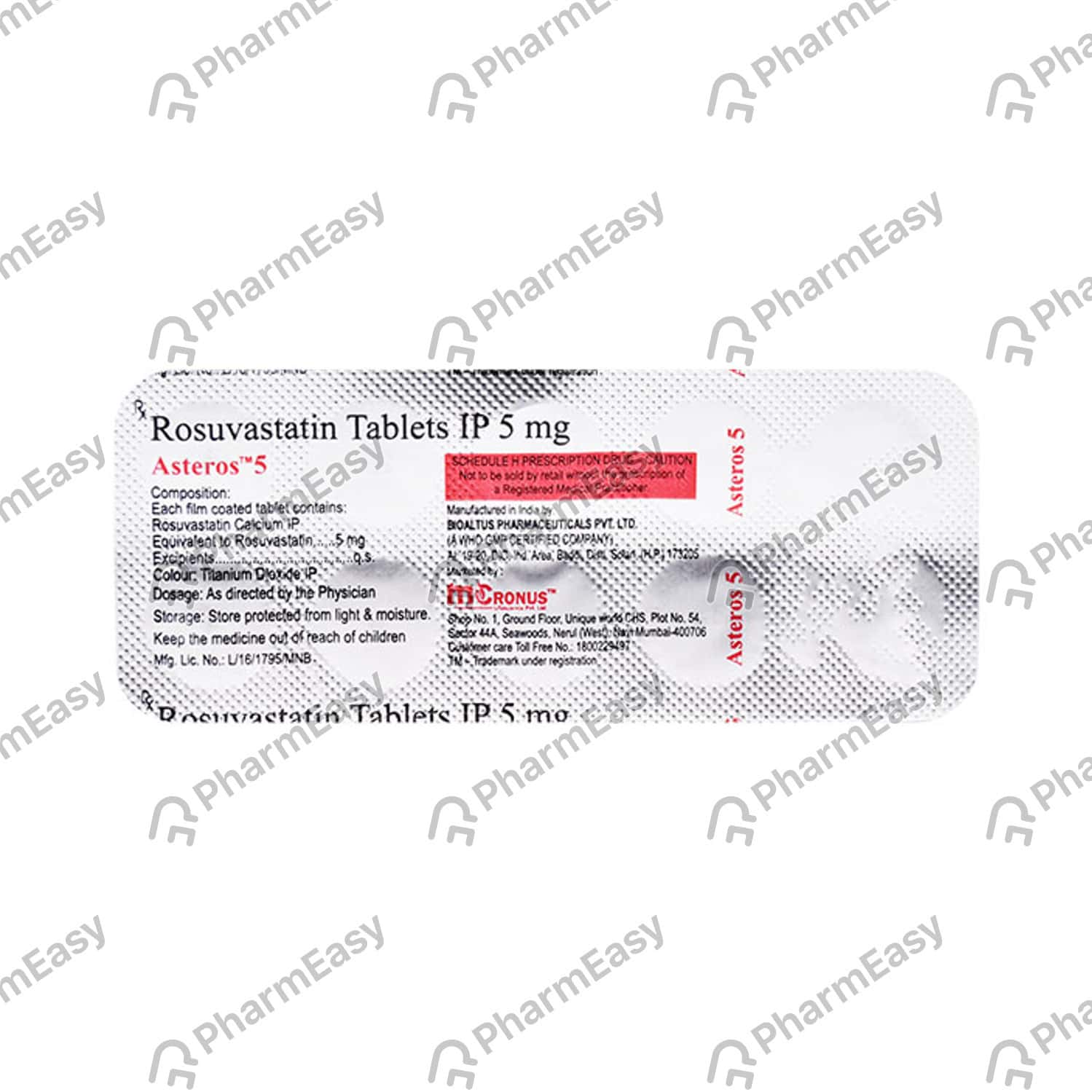 Asteros 5 MG Tablet (10): Uses, Side Effects, Price & Dosage | PharmEasy