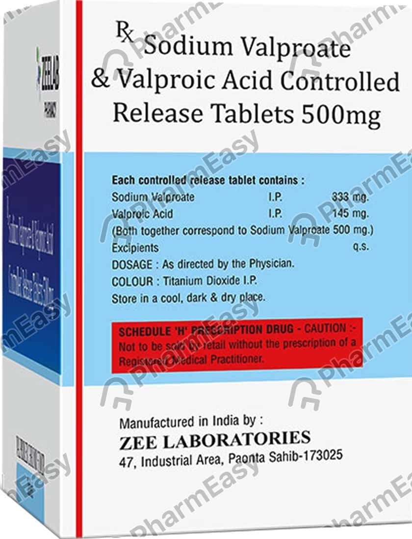 Valprolex Chrono Cr 500 MG Tablet (10): Uses, Side Effects, Price ...