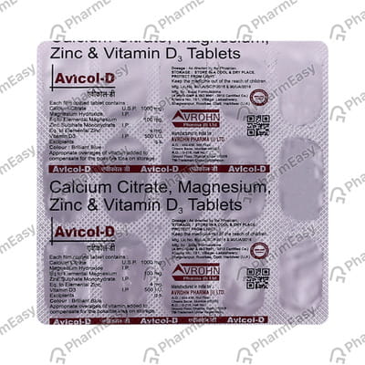 Buy Avicol D Strip Of 15 Tablets Online at Flat 15% OFF | PharmEasy