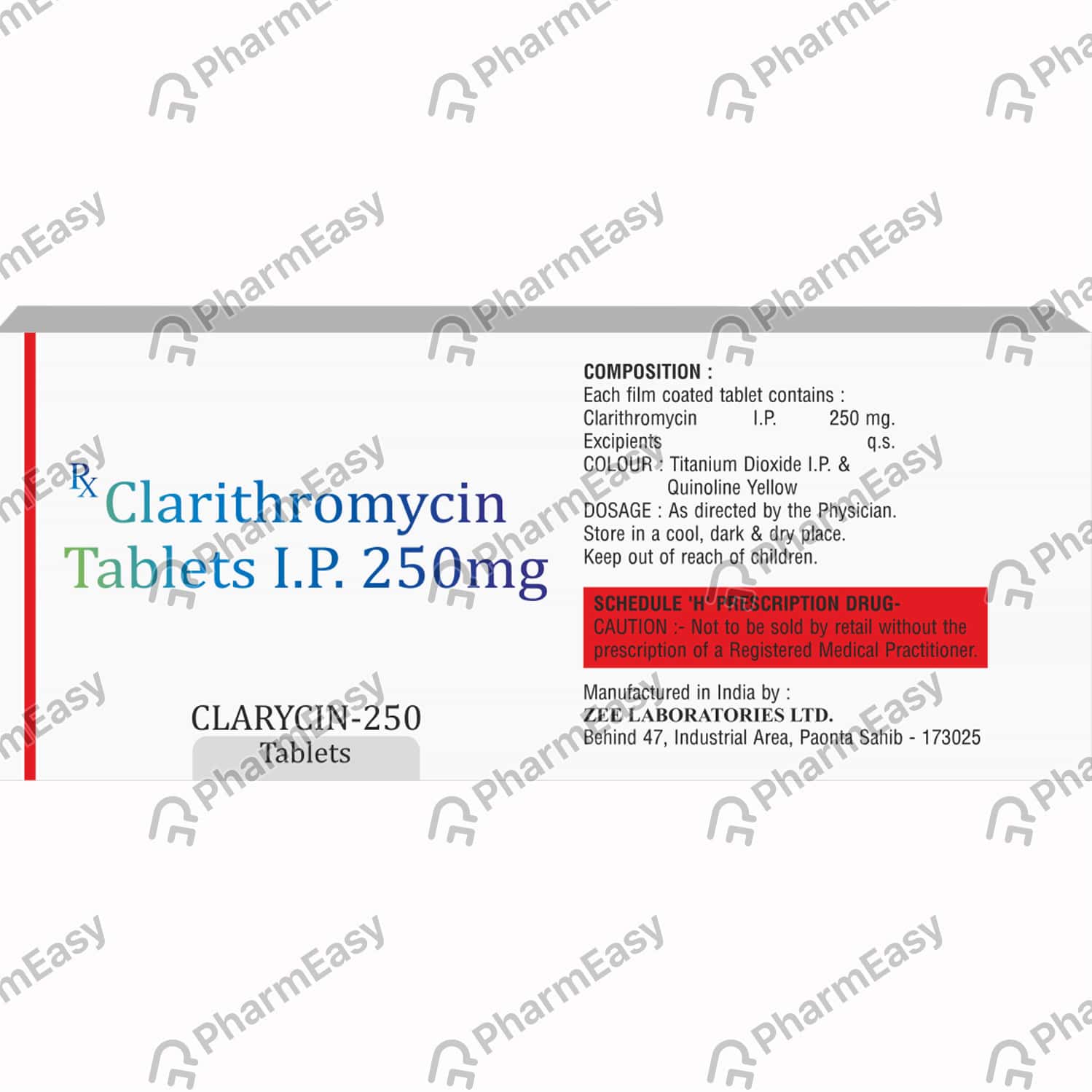 Buy Clarycin 250 MG Tablet (10) Online at Flat 15% OFF | PharmEasy