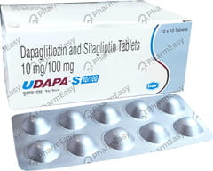 Udapa S 10/100mg Strip Of 10 Tablets: Uses, Side Effects, Price ...