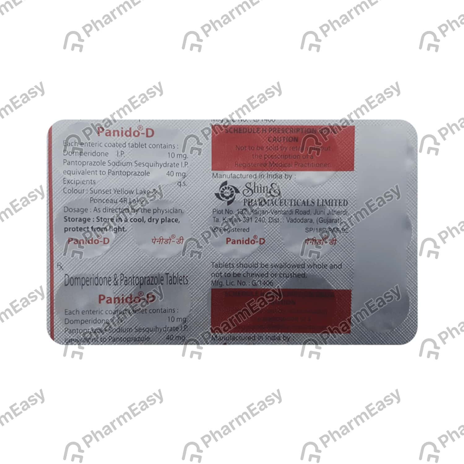 Panido D Strip Of 15 Tablets: Uses, Side Effects, Price & Dosage | PharmEasy