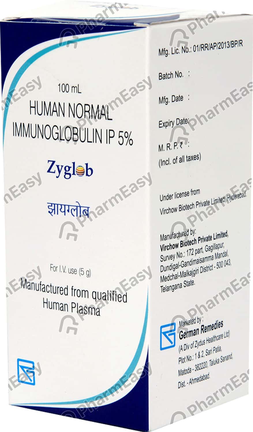 Buy Zyglobe 5 % Infusion (100) Online at Flat 15% OFF | PharmEasy
