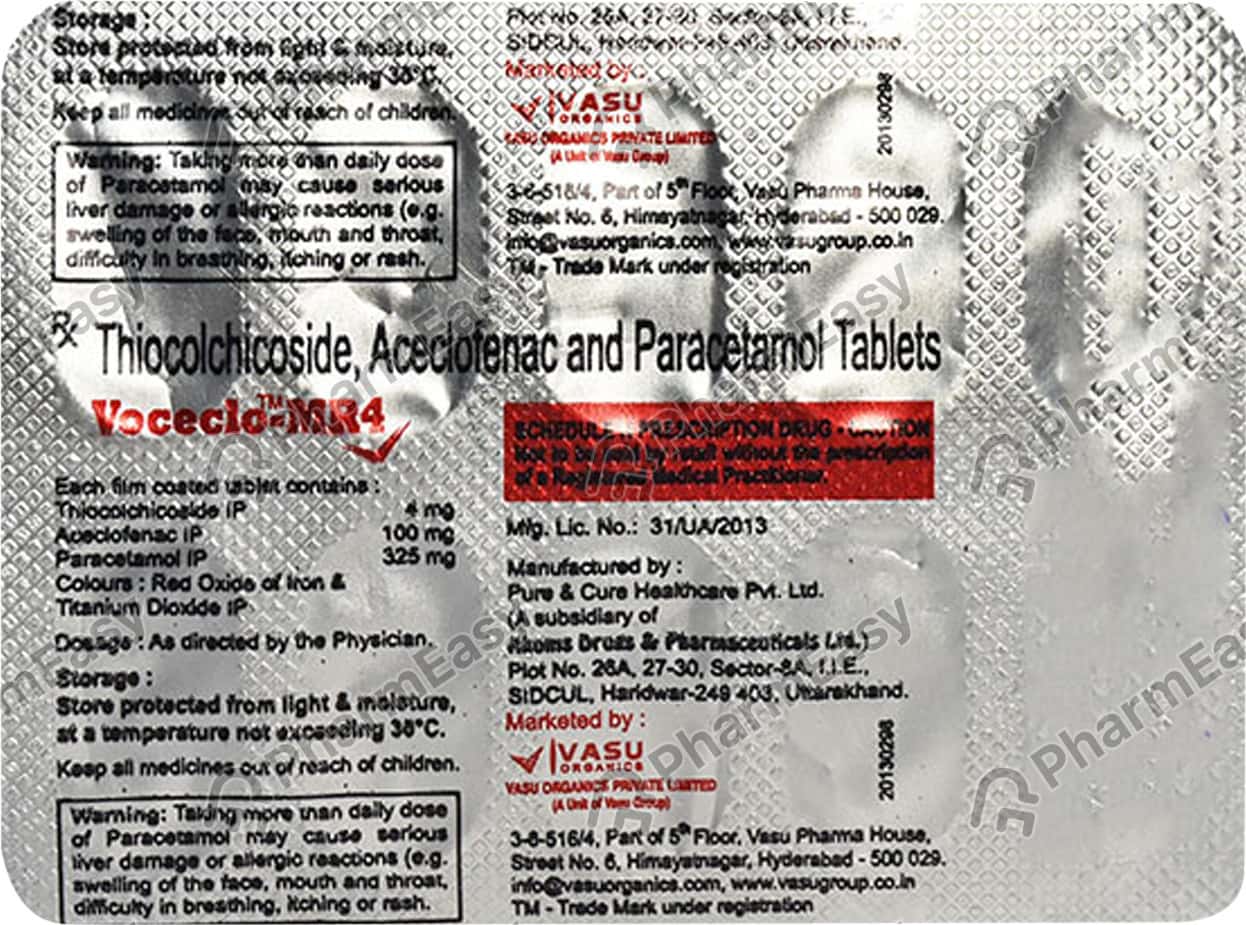 Voceclo Mr 4mg Strip Of 10 Tablets: Uses, Side Effects, Price & Dosage ...