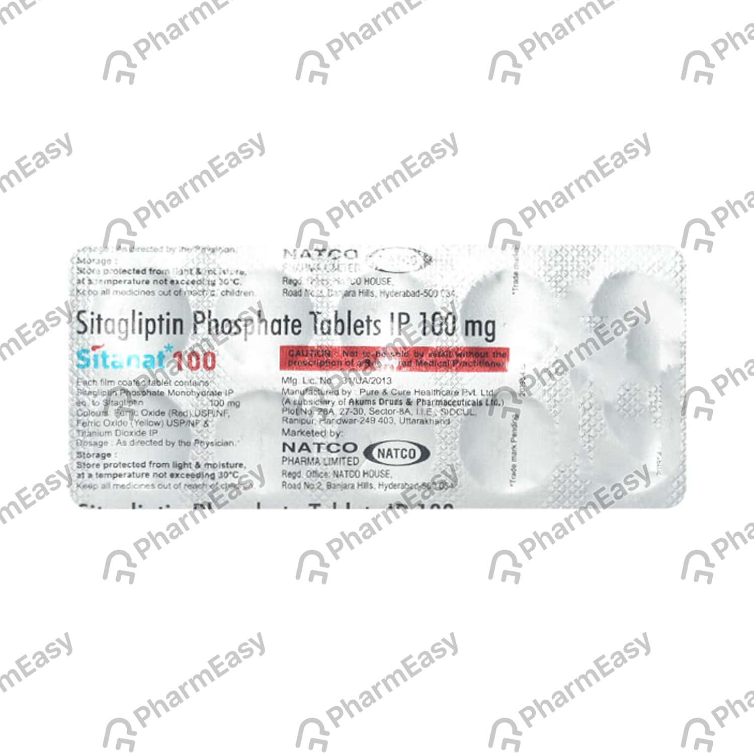 Sitanat 100 MG Tablet (10): Uses, Side Effects, Price & Dosage | PharmEasy