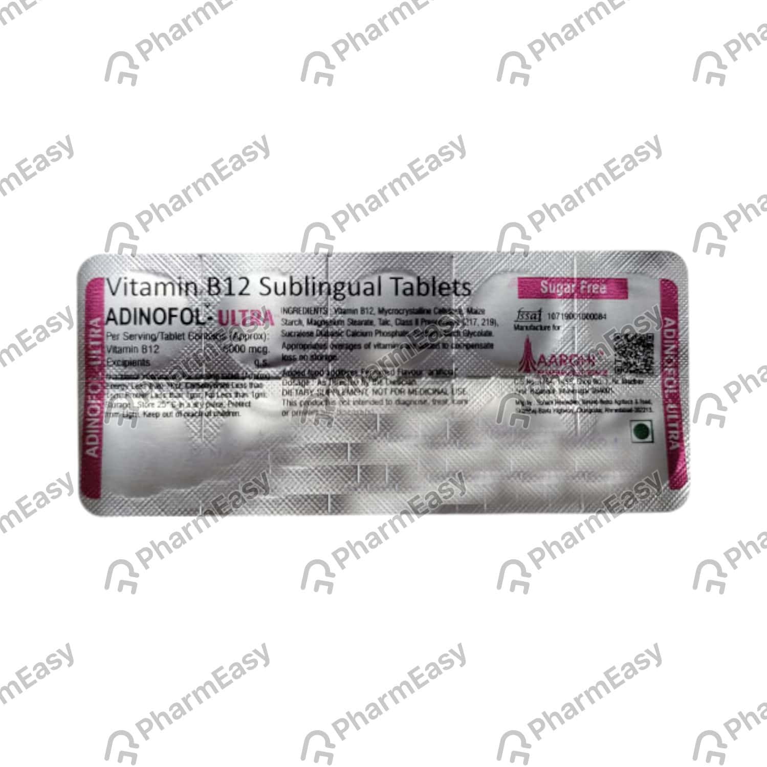 Buy Adinofol Sl 1500 MCG Sublingual Tablet (10) Online at Flat 15% OFF ...