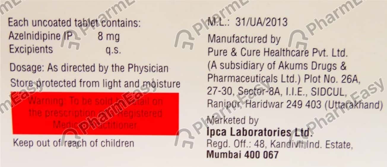 Zeblong 8 MG Tablet (10): Uses, Side Effects, Price & Dosage | PharmEasy