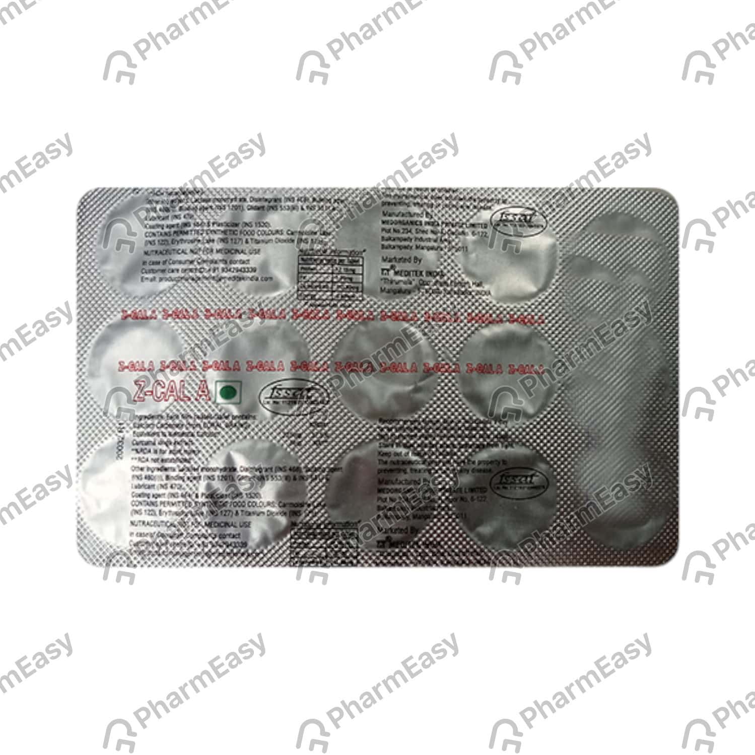 Z Cal A Strip Of 15 Tablets: Uses, Side Effects, Price & Dosage | PharmEasy