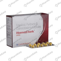 Homochek Strip Of 15 Capsules: Uses, Side Effects, Price & Dosage ...