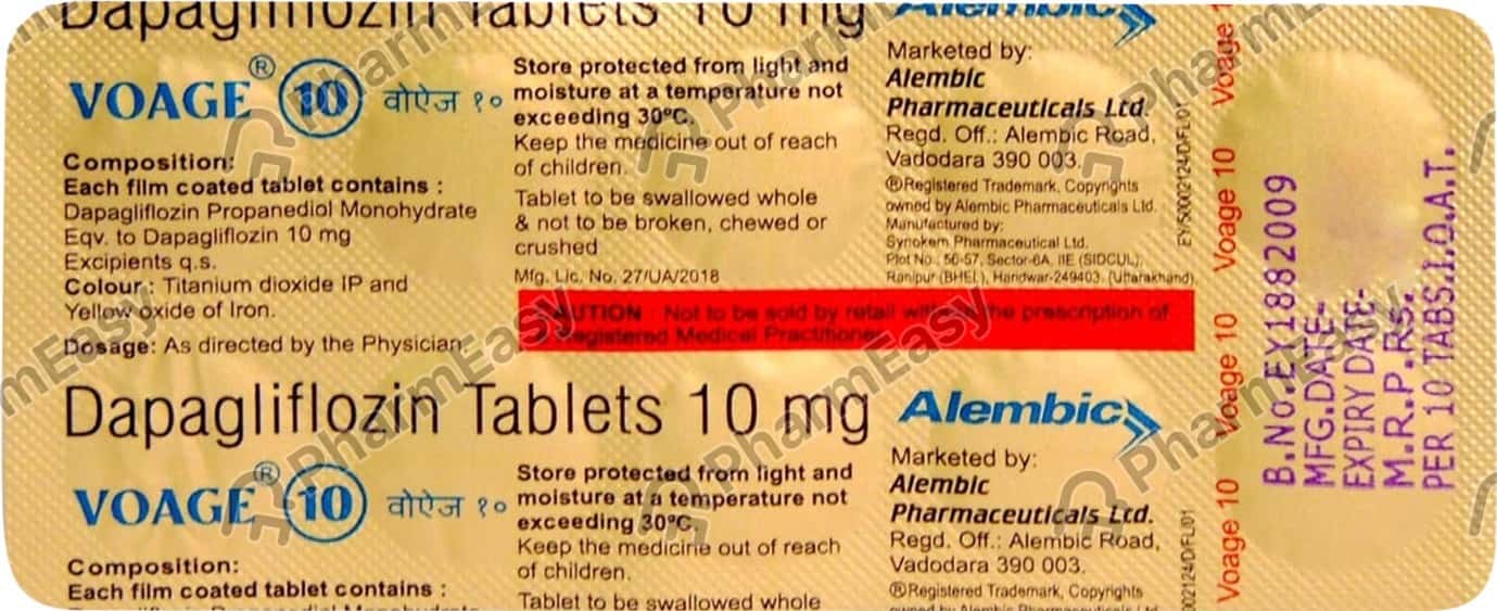 Voage 10 MG Tablet (10): Uses, Side Effects, Price & Dosage | PharmEasy