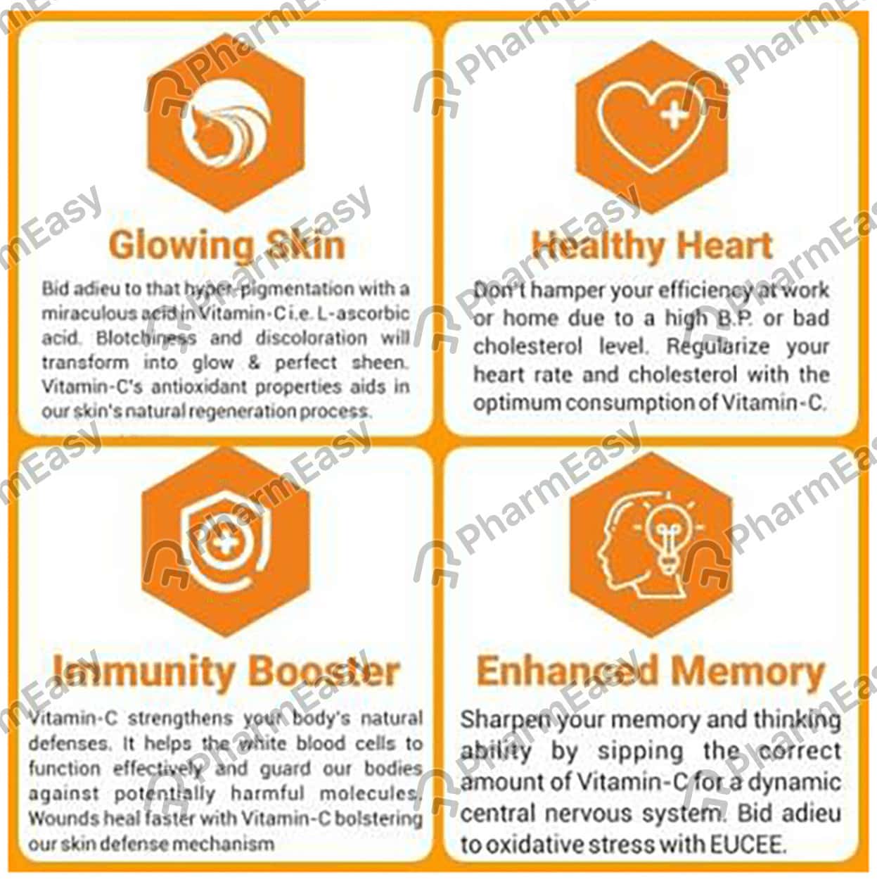 Eucee 500 MG Chewable Tablet (10): Uses, Side Effects, Price & Dosage ...