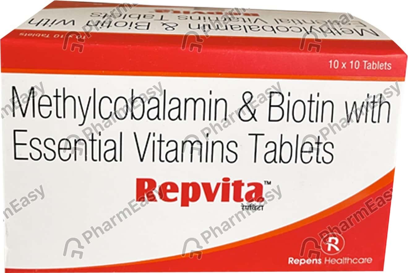 Buy Repvita Strip Of 10 Tablets Online & Save Up to 24% at PharmEasy