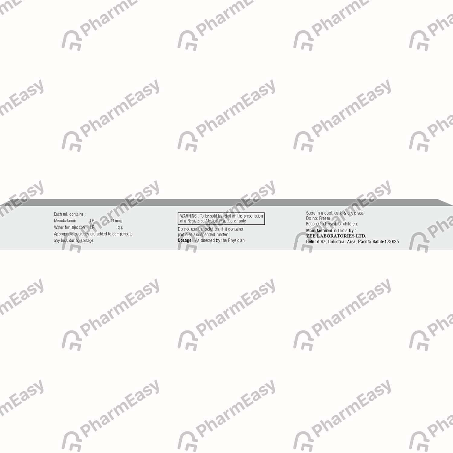 Buy My12 500 MCG/ML Injection (1) Online at Flat 15% OFF | PharmEasy