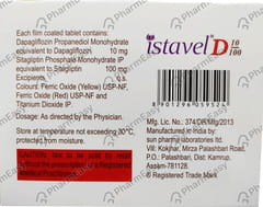 Istavel D 10/100 Tablet: Uses, Side-effects, Price, Dosage & More Info ...