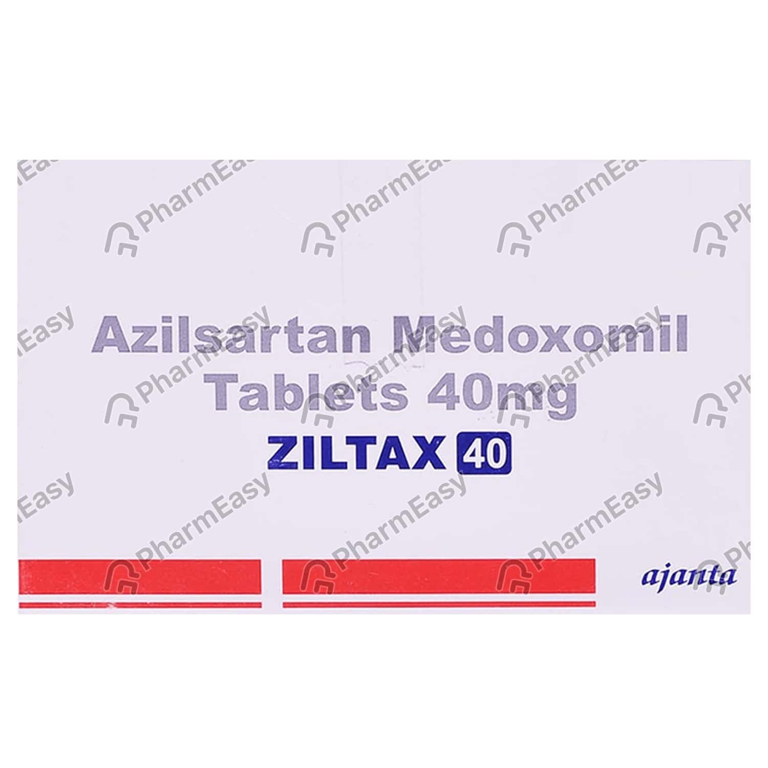Ziltax 40 MG Tablet (15): Uses, Side Effects, Price & Dosage | PharmEasy