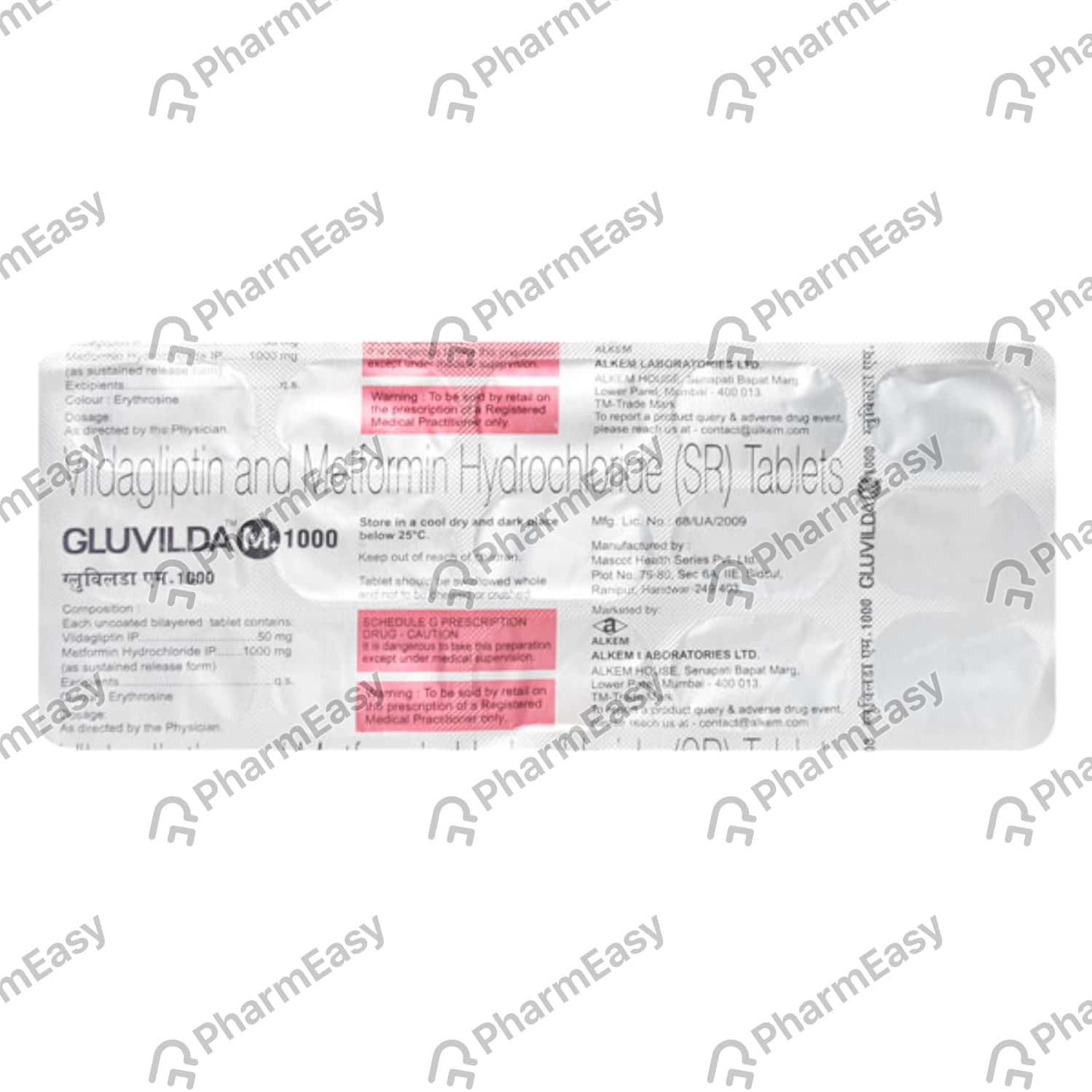 Gluvilda M Plus 1000mg Strip Of 15 Tablets: Uses, Side Effects, Price ...