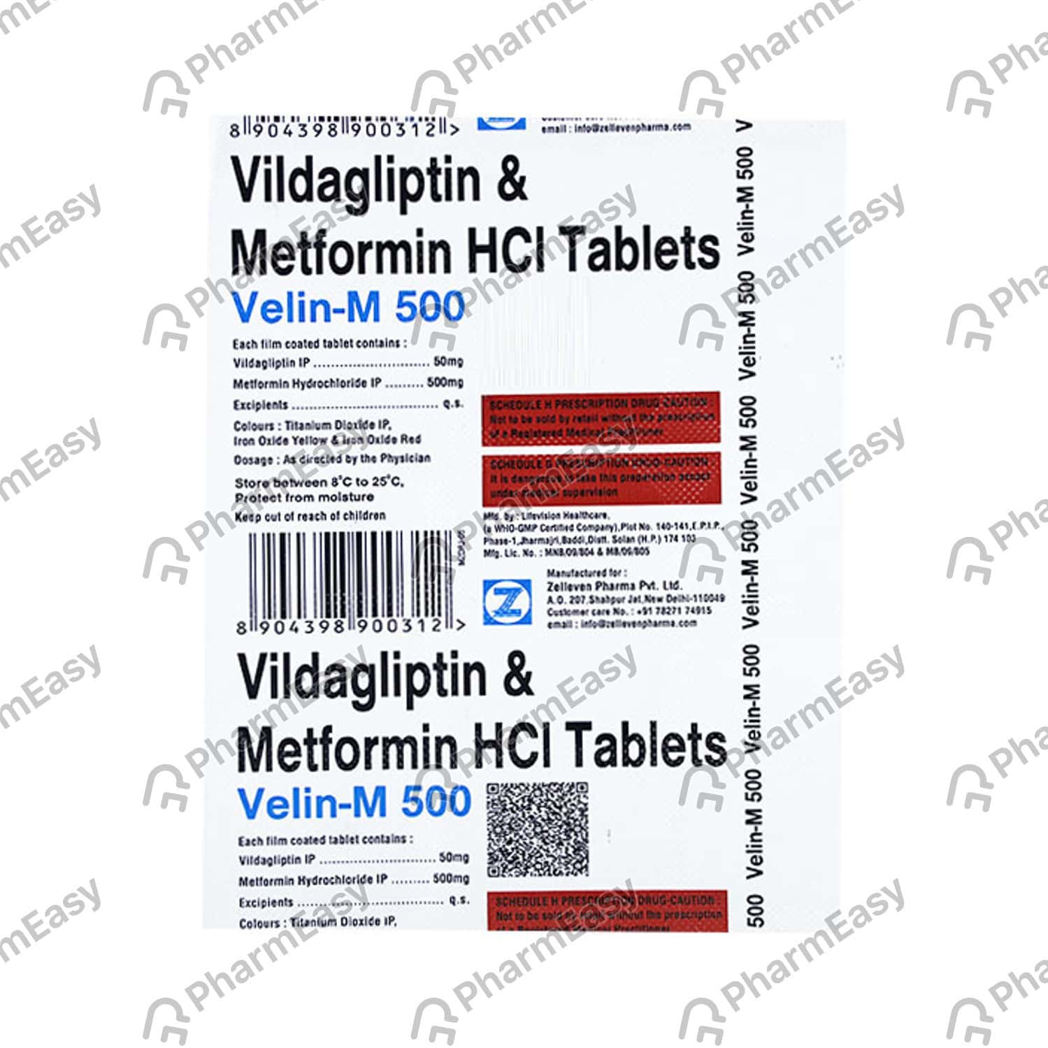 Velin M Sr 500mg Strip Of 15 Tablets: Uses, Side Effects, Price ...