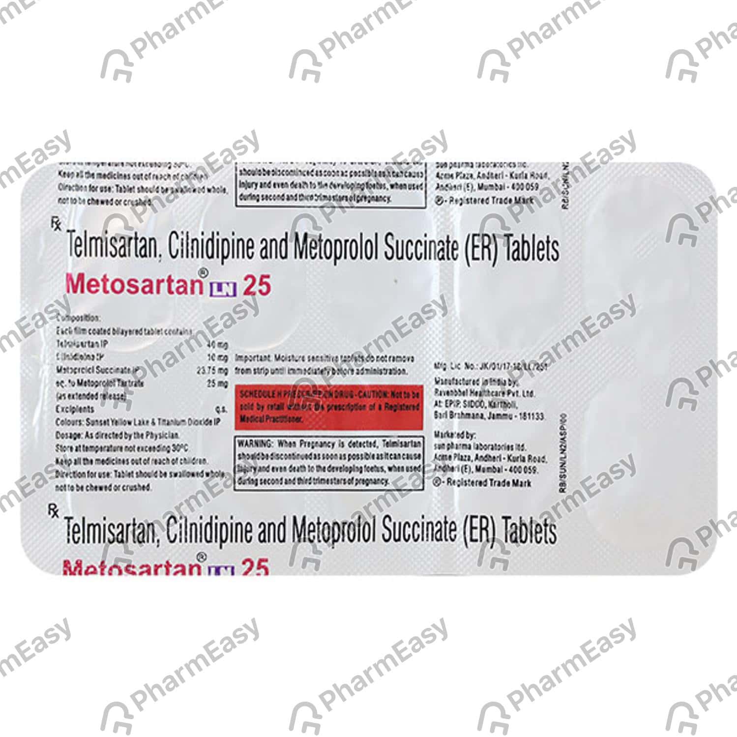 Buy Metosartan Ln 25mg Strip Of 10 Tablets Online at Flat 15% OFF ...