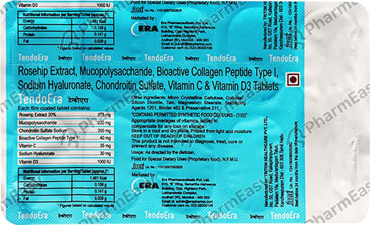 Buy Tendoera Strip Of 10 Tablets Online at Flat 15% OFF | PharmEasy