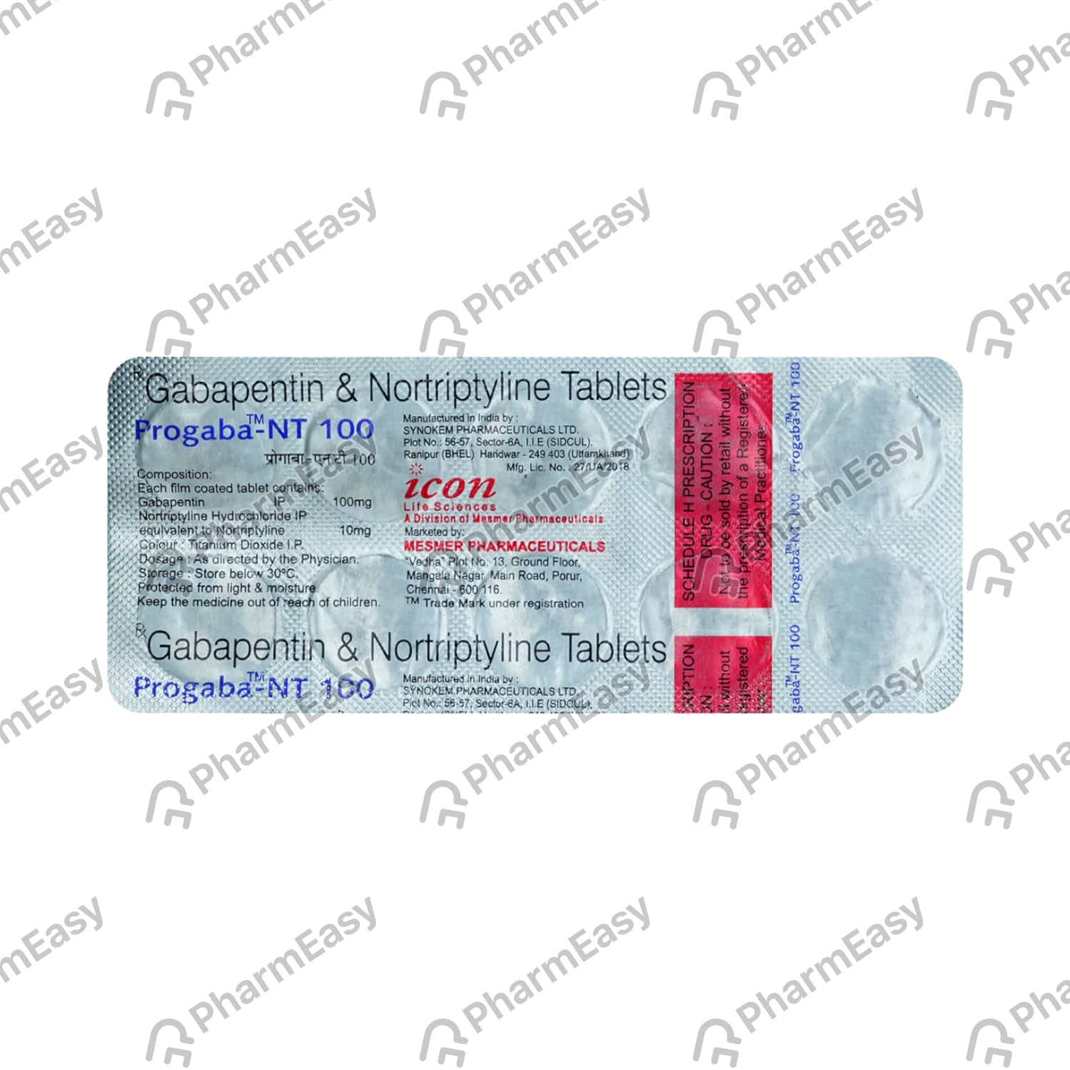 Progaba Nt 100mg Strip Of 10 Tablets: Uses, Side Effects, Price ...
