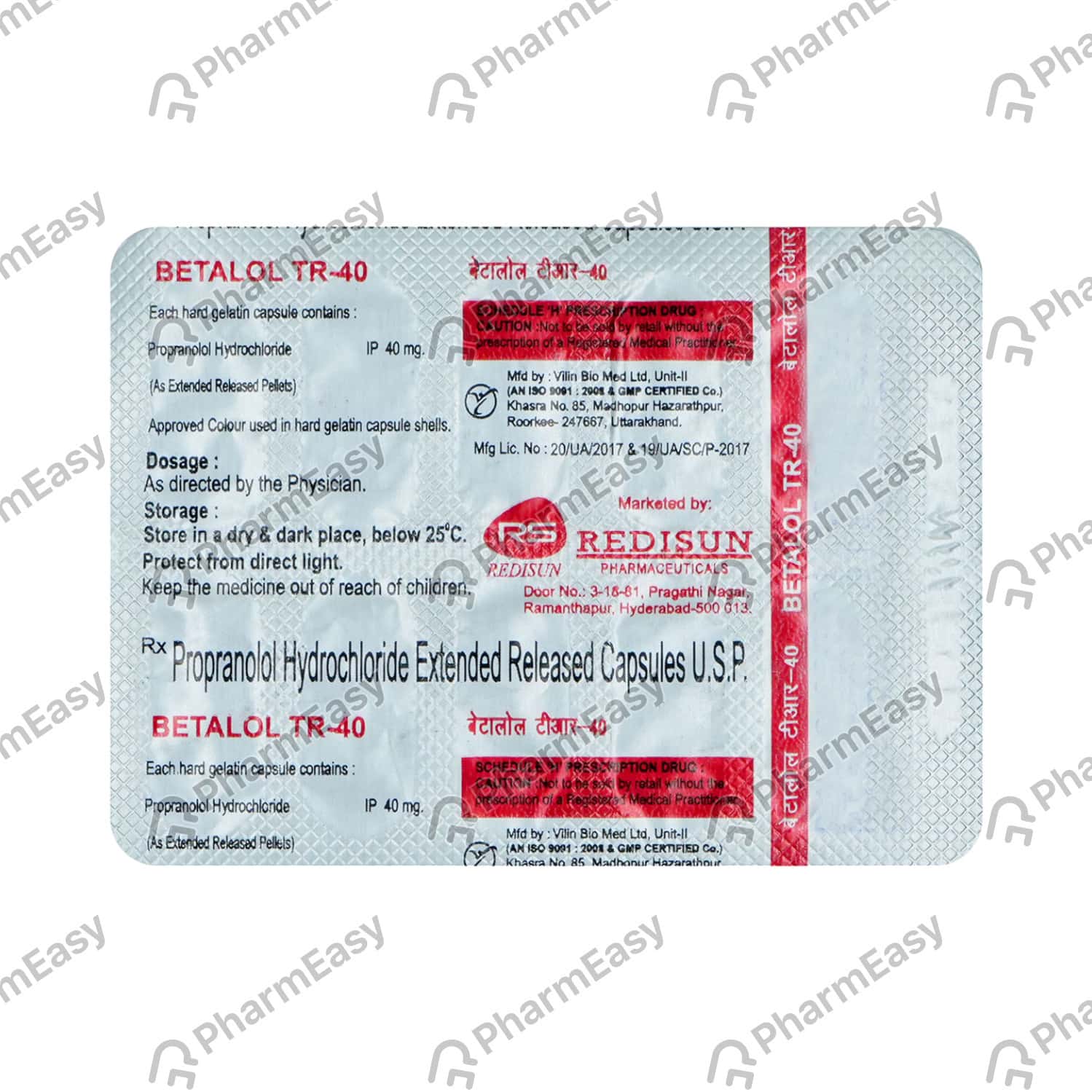 Betanol TR 40 Capsule: Uses, Side-effects, Price, Dosage & More Info ...