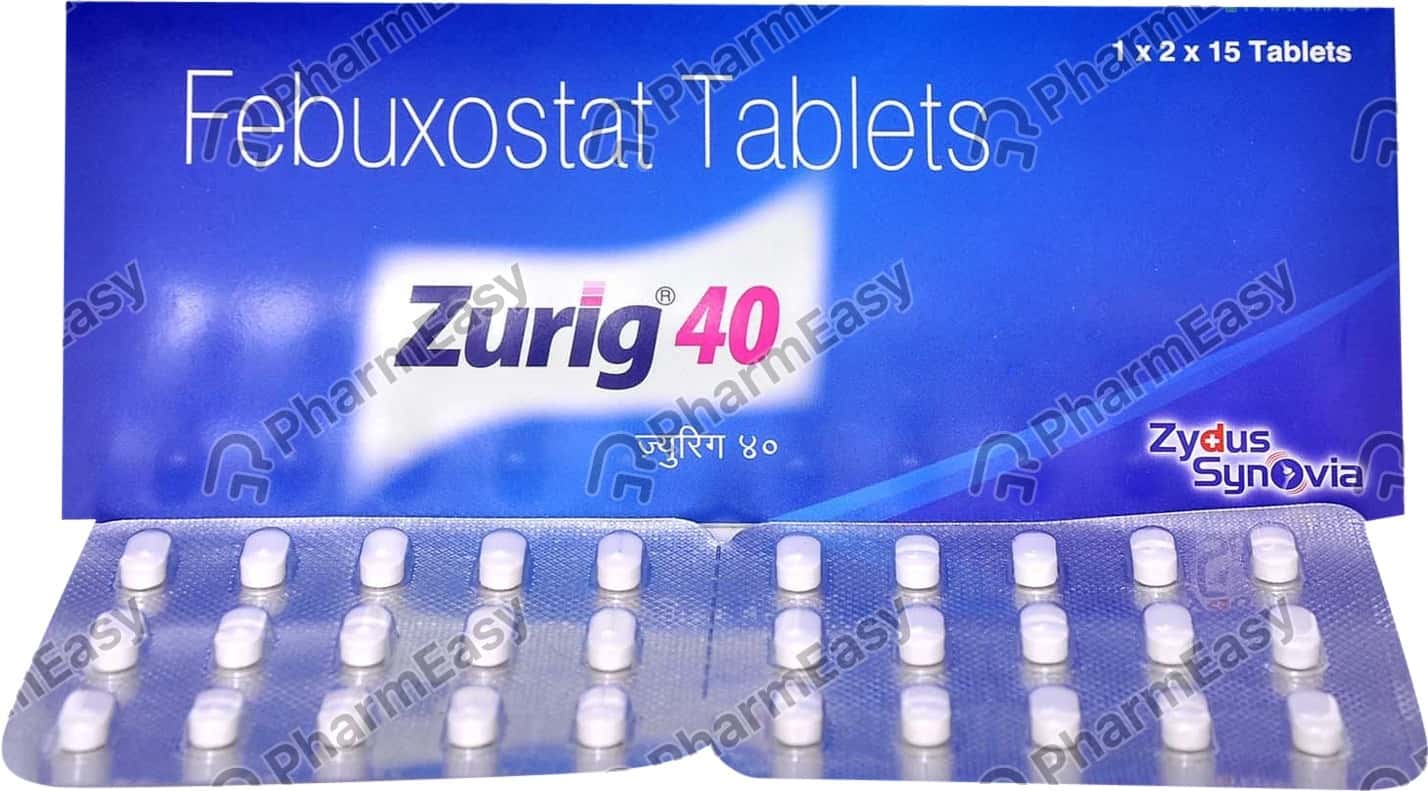 Zurig 40 MG Tablet (15): Uses, Side Effects, Price & Dosage | PharmEasy