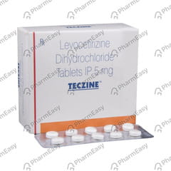 Teczine 5 MG Tablet (15): Uses, Side Effects, Price & Dosage | PharmEasy