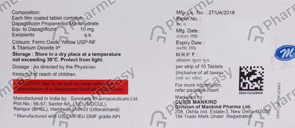 Justoza 10 MG Tablet (10): Uses, Side Effects, Price & Dosage | PharmEasy