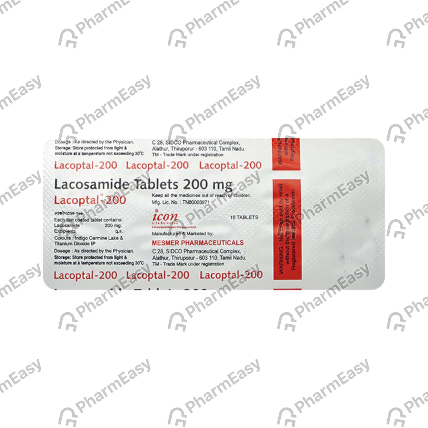 Lacoptal 200 MG Tablet (10): Uses, Side Effects, Price & Dosage | PharmEasy