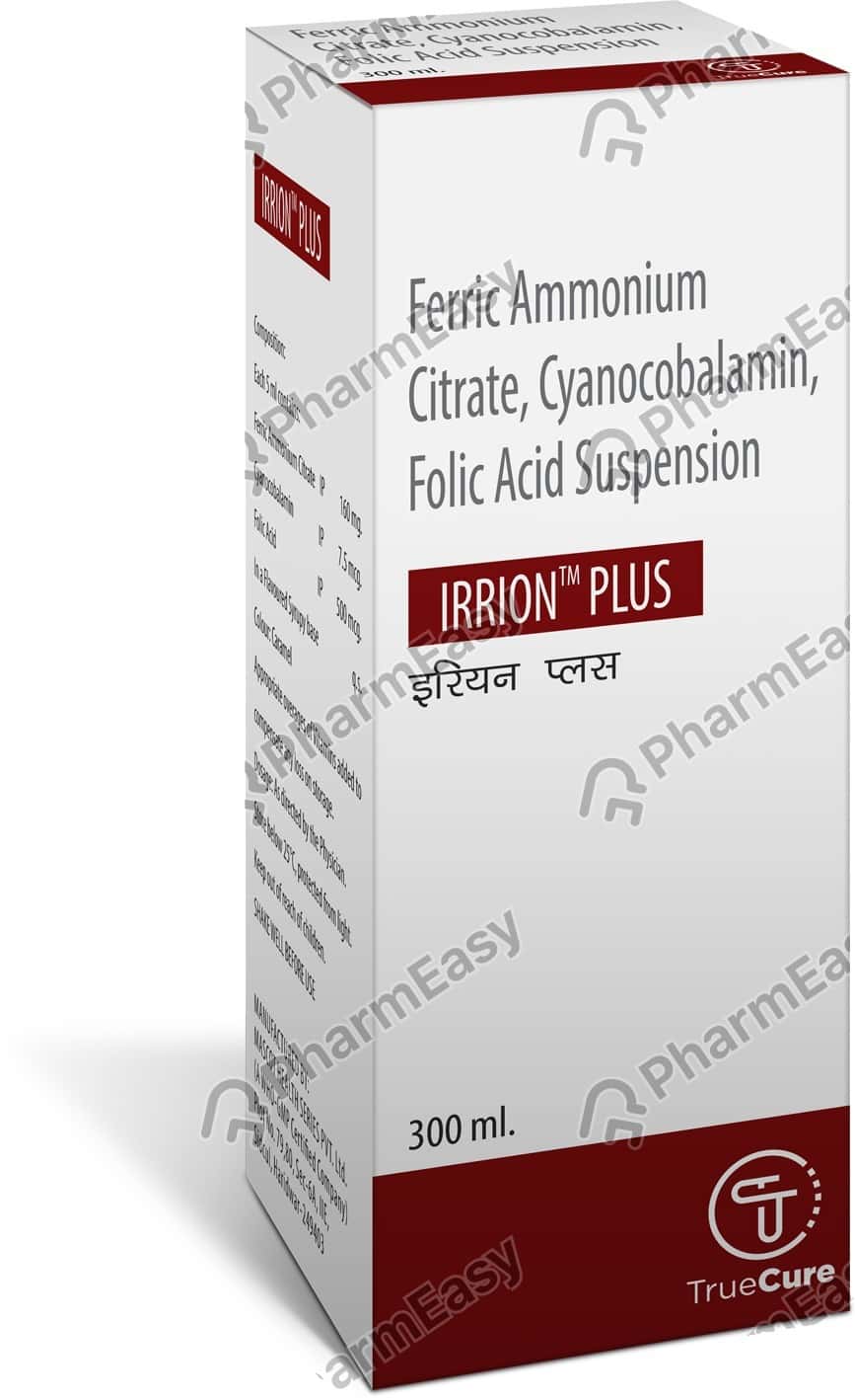 Irrion Plus Bottle Of 300ml Syrup: Uses, Side Effects, Price & Dosage ...