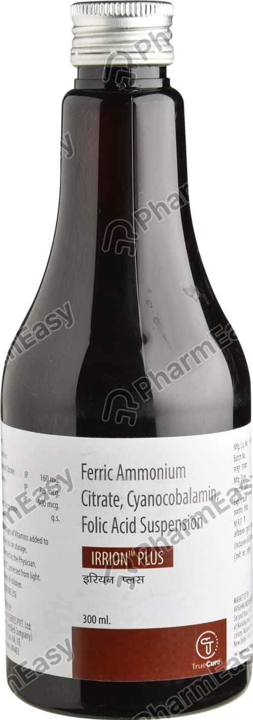 Irrion Plus Bottle Of 300ml Syrup: Uses, Side Effects, Price & Dosage ...