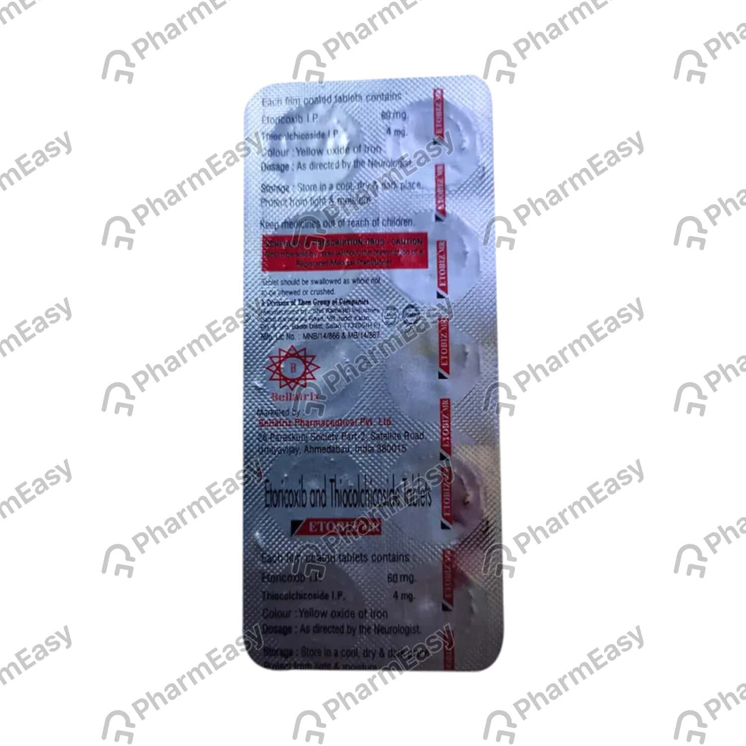 Etorbis Mr Strip Of 10 Tablets: Uses, Side Effects, Price & Dosage ...