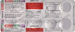 Nervmax Nt Strip Of 10 Tablets: Uses, Side Effects, Price & Dosage ...