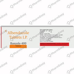 Buy Banzole 400 MG Tablet (1) Online at Flat 15% OFF | PharmEasy