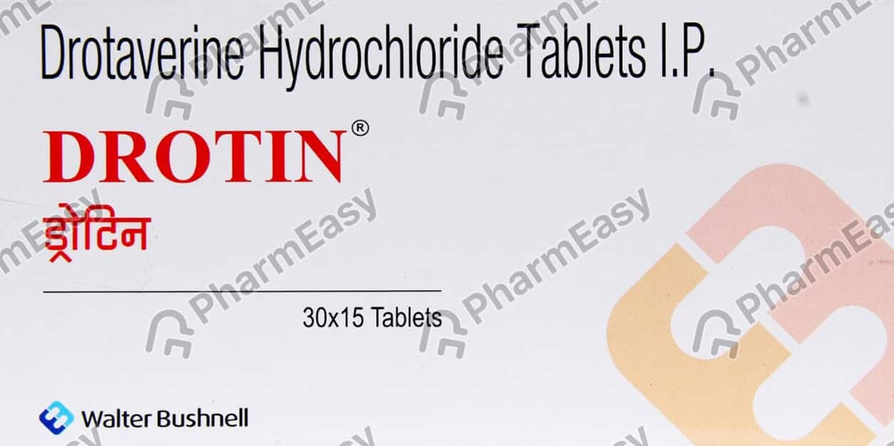 Drotin 40 MG Tablet (15): Uses, Side Effects, Price & Dosage | PharmEasy