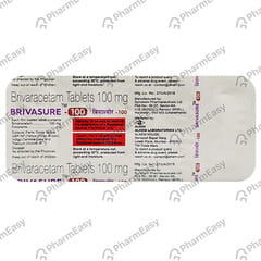 Brivasure 100 MG Tablet (10): Uses, Side Effects, Price & Dosage ...