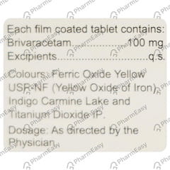 Brivasure 100 MG Tablet (10): Uses, Side Effects, Price & Dosage ...