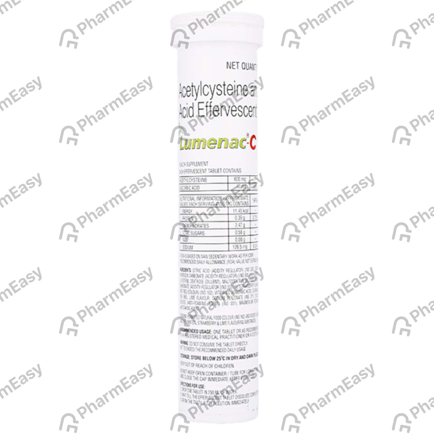 Buy Lumenac C Strawberry Flavour Bottle Of 20 Effervescent Tablets ...