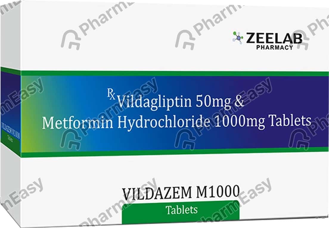 Vildazem M 1000mg Strip Of 10 Tablets: Uses, Side Effects, Price ...