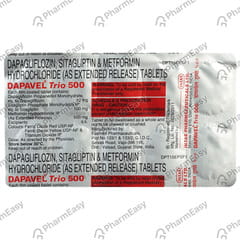 Dapavel Trio 500mg Strip Of 10 Tablets: Uses, Side Effects, Price ...