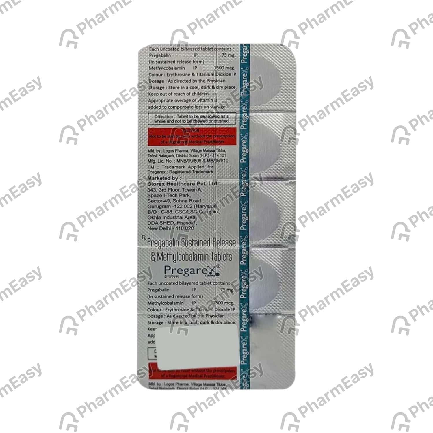 Pregarex Strip Of 10 Tablets: Uses, Side Effects, Price & Dosage ...