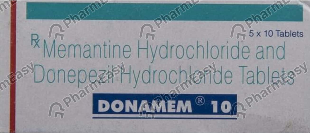Buy Donamem 10/10mg Strip Of 10 Tablets Online at Flat 15% OFF | PharmEasy