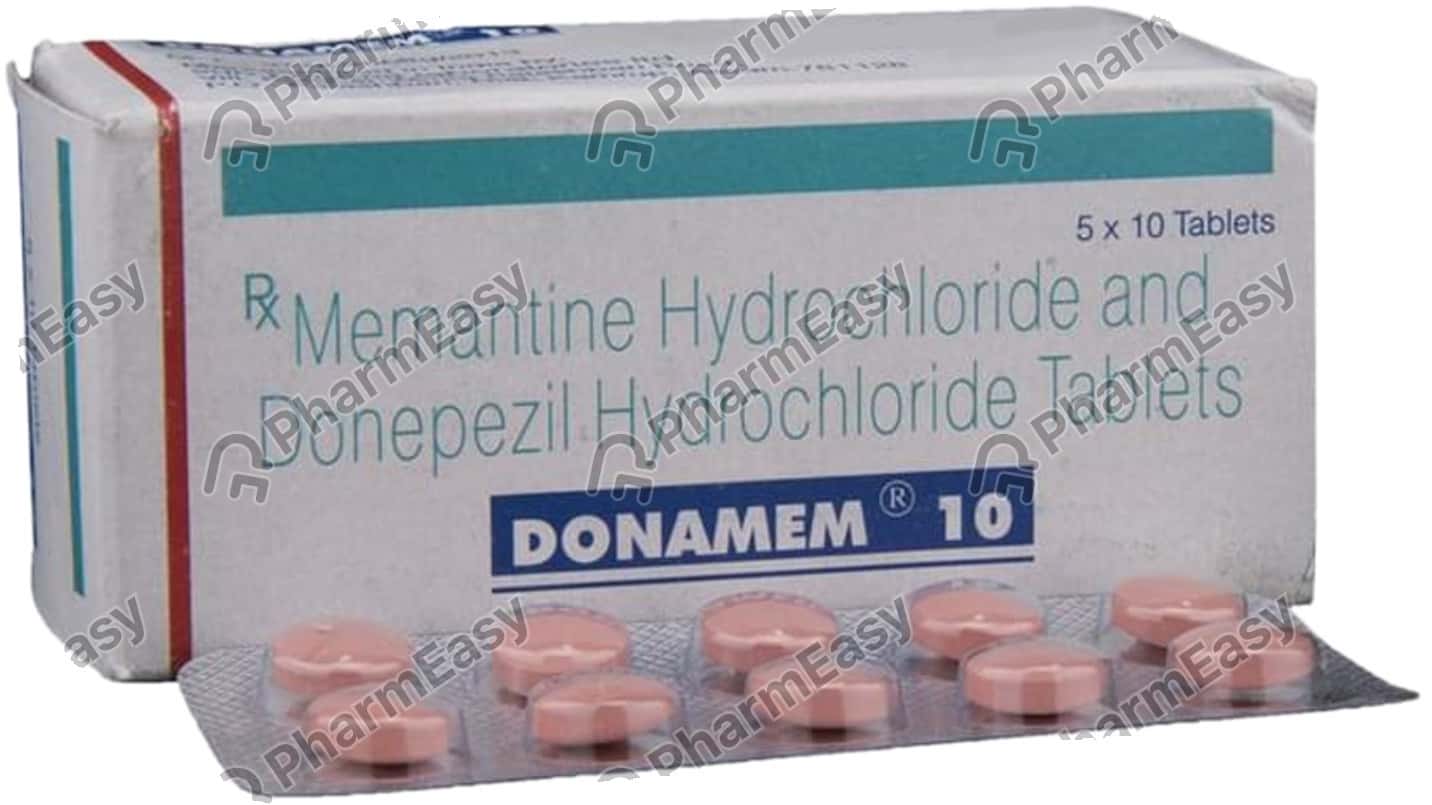 Buy Donamem 10/10mg Strip Of 10 Tablets Online at Flat 15% OFF | PharmEasy