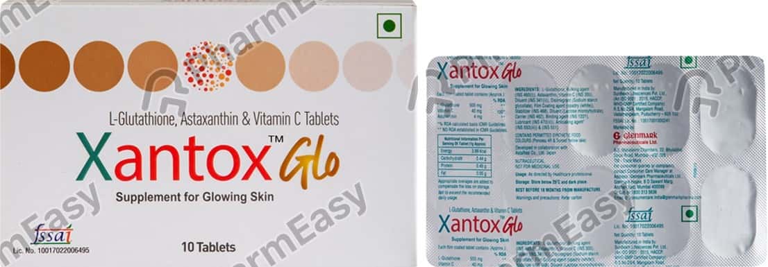 Buy Xantox Glo Strip Of 10 Tablets Online at Flat 15% OFF | PharmEasy